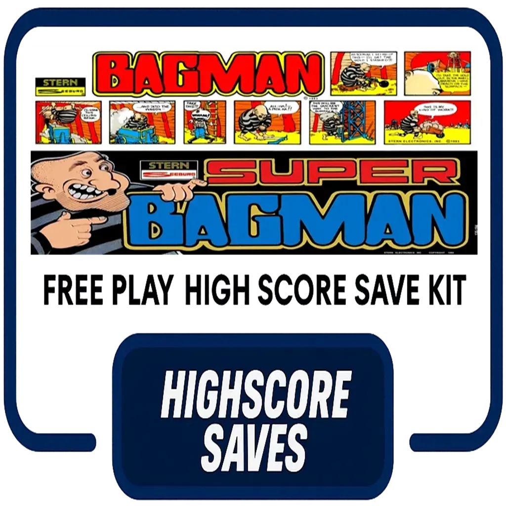Free Play and High Score Save Kits for Classic Arcade Games