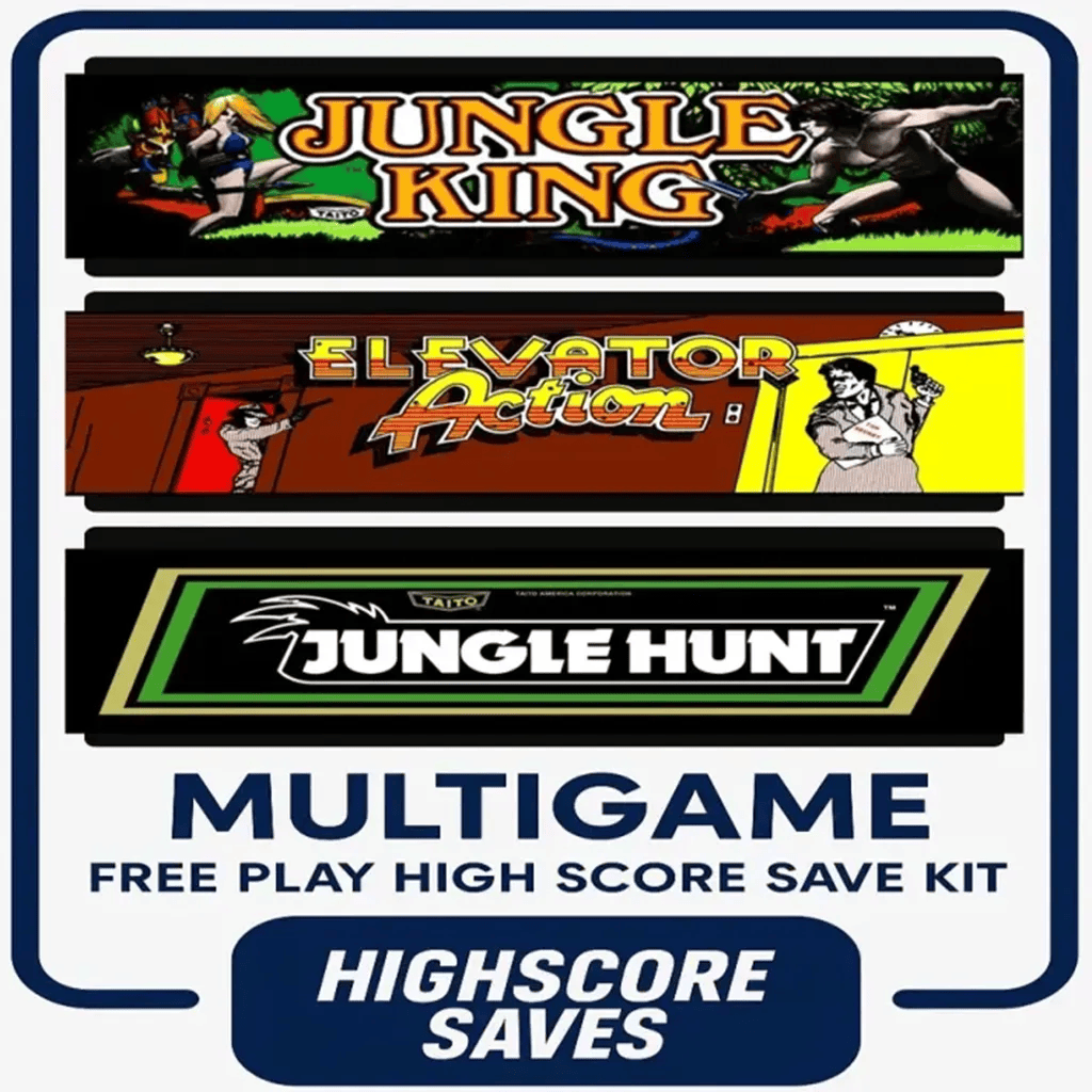 Jungle Hunt and Jungle King Free Play and High Score Save Kits